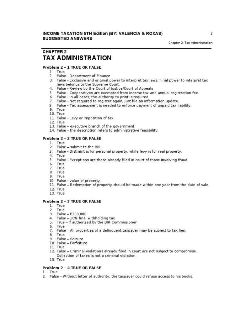 Tax Chapter 1 5th Edition | PDF | Taxpayer | Income Tax