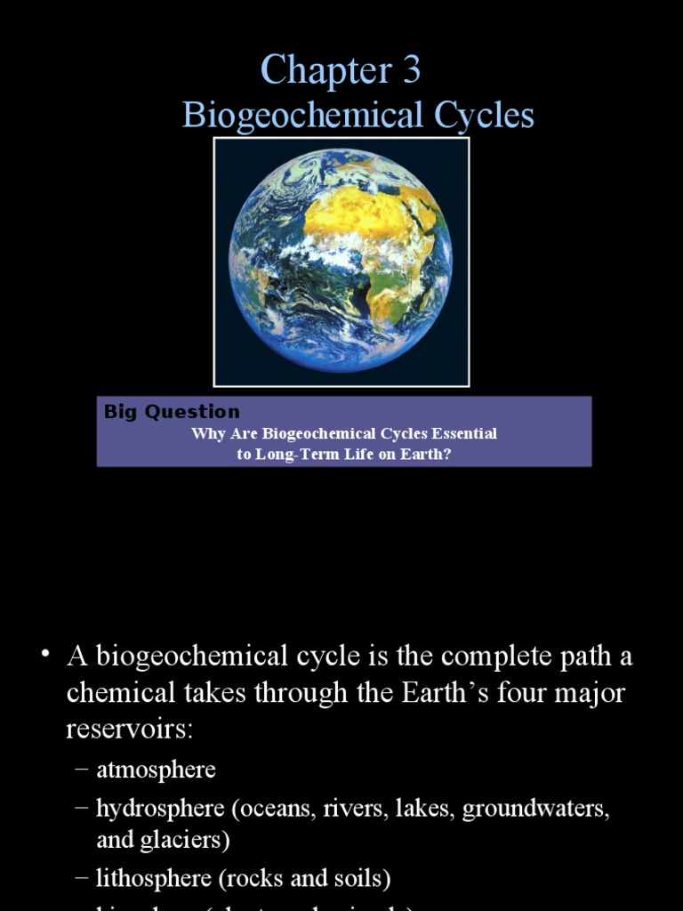 BioGeoChemical Cycle | PDF | Carbon Cycle | Plate Tectonics