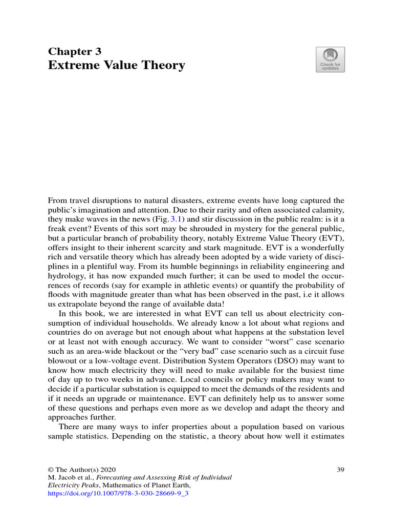 Extreme_Value_Theory | PDF | Statistics | Function (Mathematics)