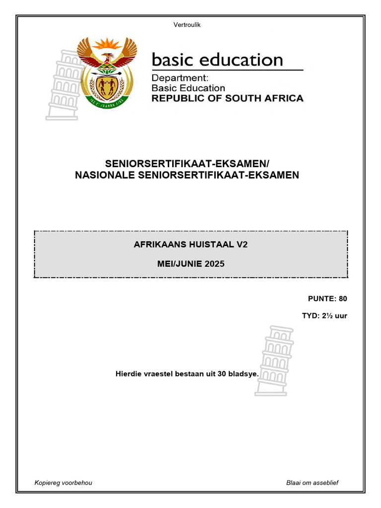 NSC-Afrikaans-HL-Grade-12-May-June-2025-P2-and-Memo | PDF