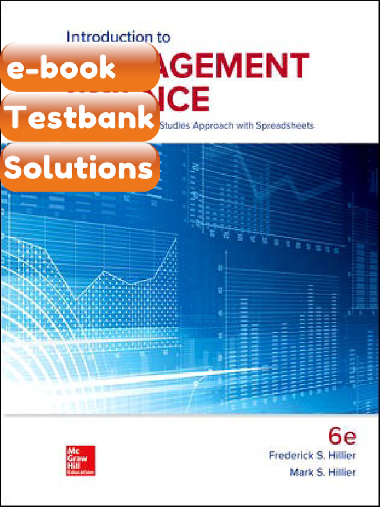 Testbank Introduction To Management Science A Modeling and Case Studies ...