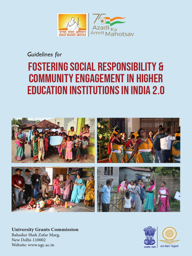 UGC Guidelines On Fostering Social Responsibility and Community ...