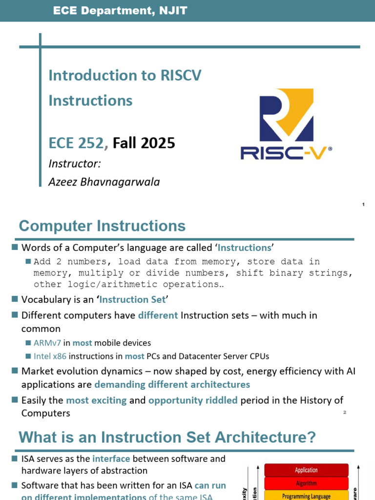 Lec2_252 | PDF | Computer Architecture | 64 Bit Computing
