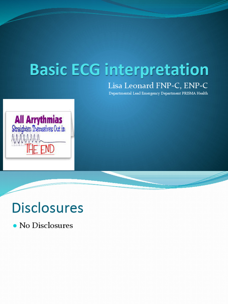 Basic ECG Interpretation - Leonard | PDF | Electrocardiography ...