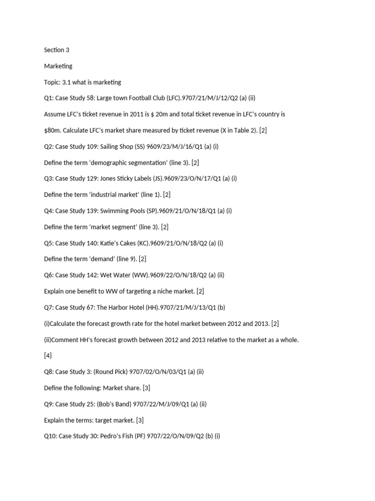 A-As Levels Section 3 Paper 2 | PDF | Elasticity (Economics) | Demand