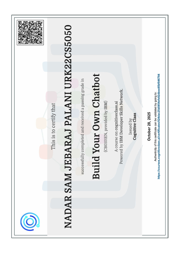 Sam Ai Certificate | PDF