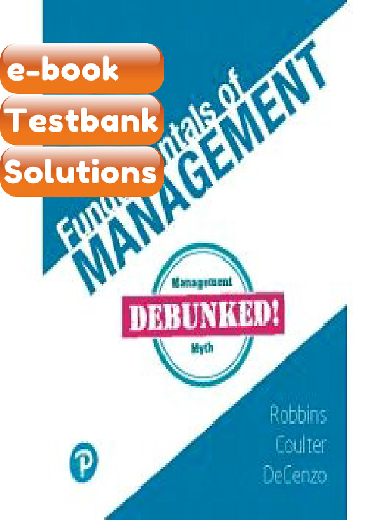 Testbank Fundamentals of Management 11th Edition by Robbins Ebook ...