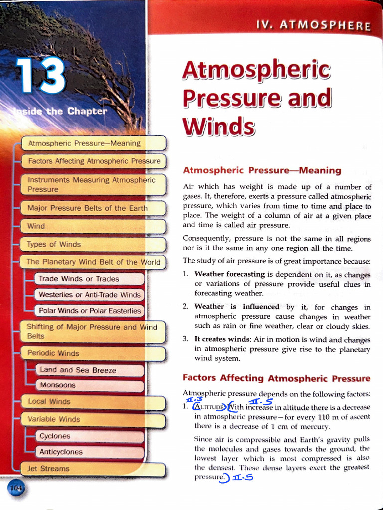 (Exercise Solved) Ch. 13 - Atmospheric Pressure and Winds | PDF | Wound ...
