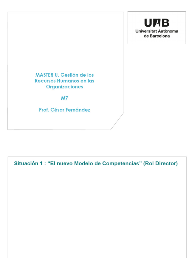 CASO 1 Director - M7 | PDF