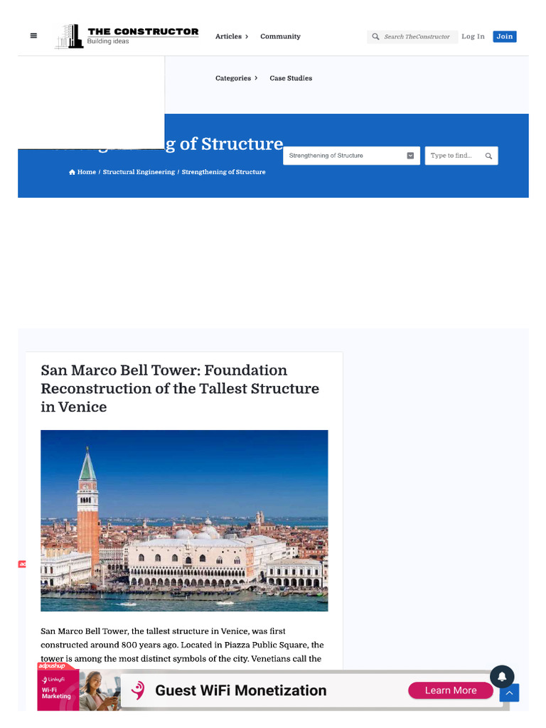 Strengthen Concrete Structure Articles | PDF