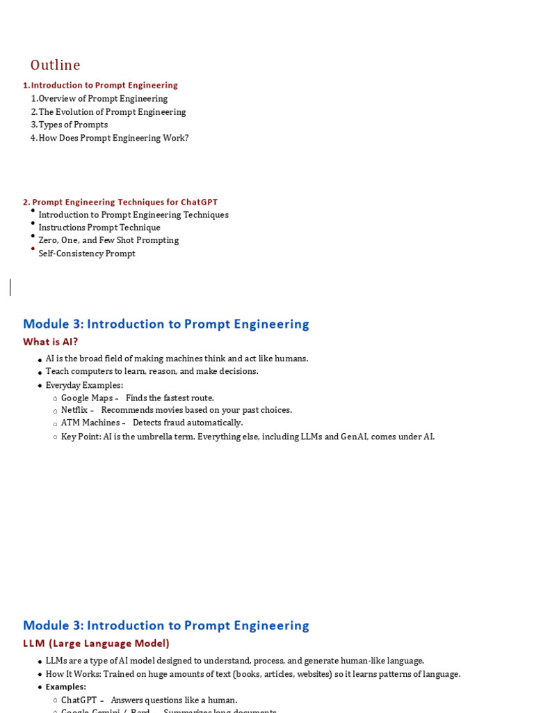 Module 3_Prompt Engineering SIT | PDF | Artificial Intelligence ...