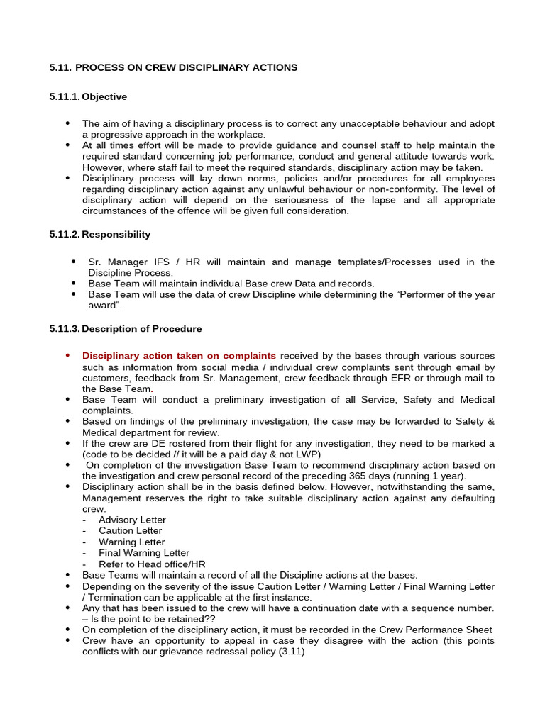 Disciplinary Process | PDF | Recklessness (Law) | Negligence
