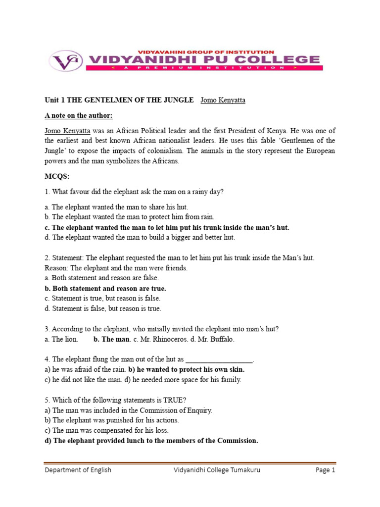 First PUC English Complete Notes | PDF | Traditional Medicine