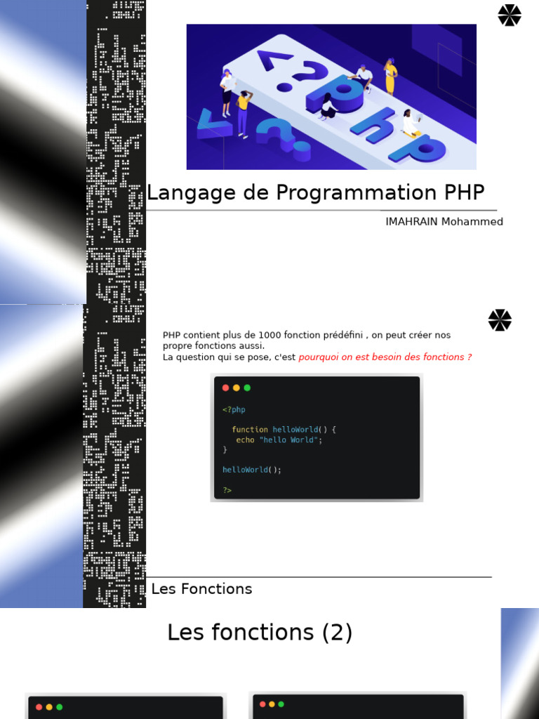 1 PHP (Functions Arrays Form) | PDF | Serveur (Informatique) | PHP