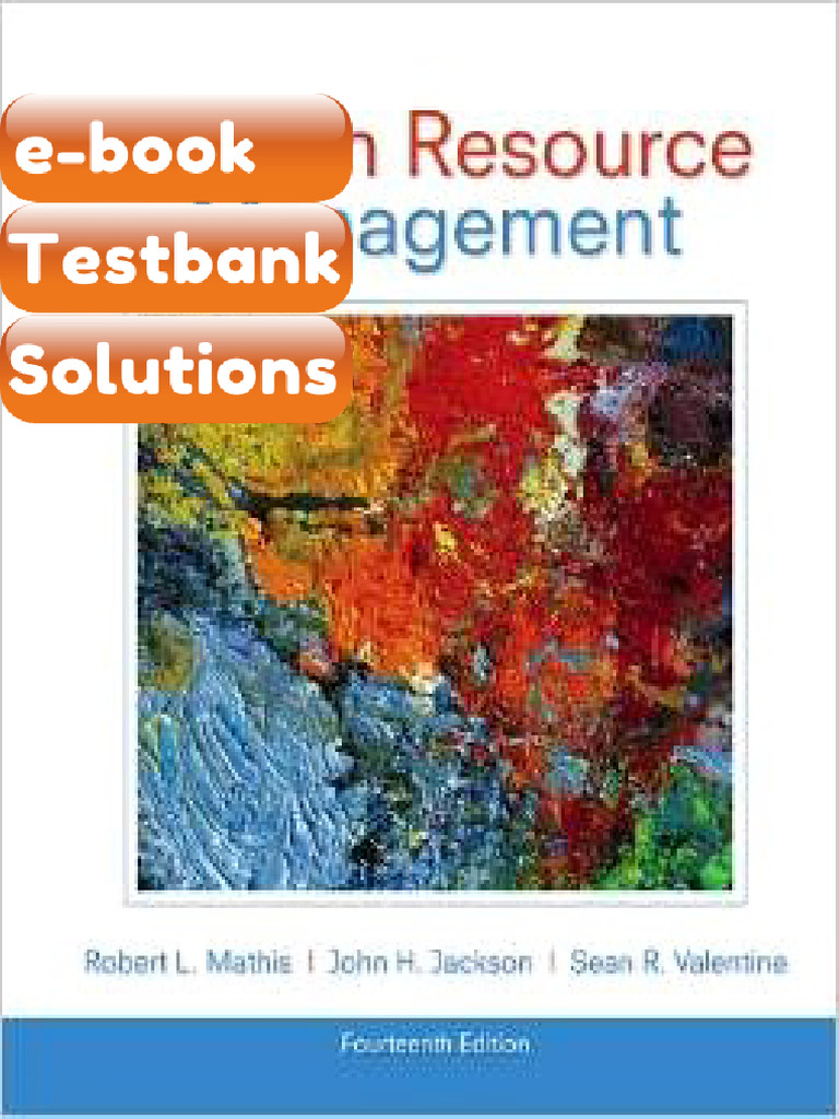 Testbank Human Resource Management 14E Mathis Fast Download | PDF ...