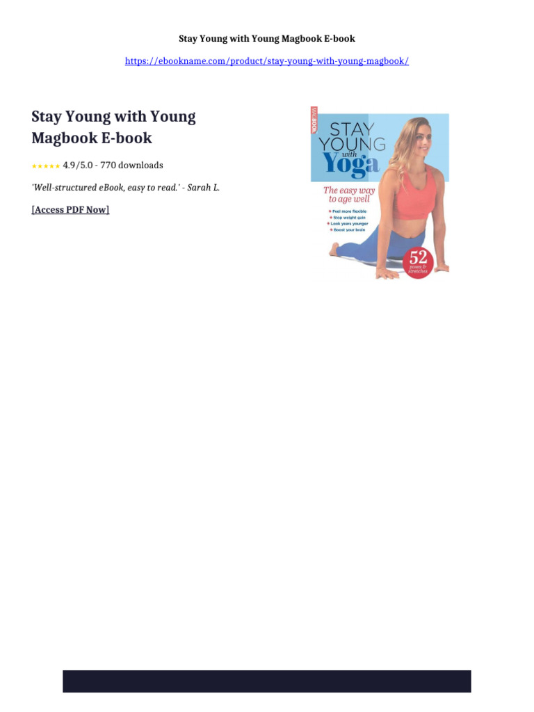 Stay Young with Young Magbook ebook testbank solutions modern layout ...