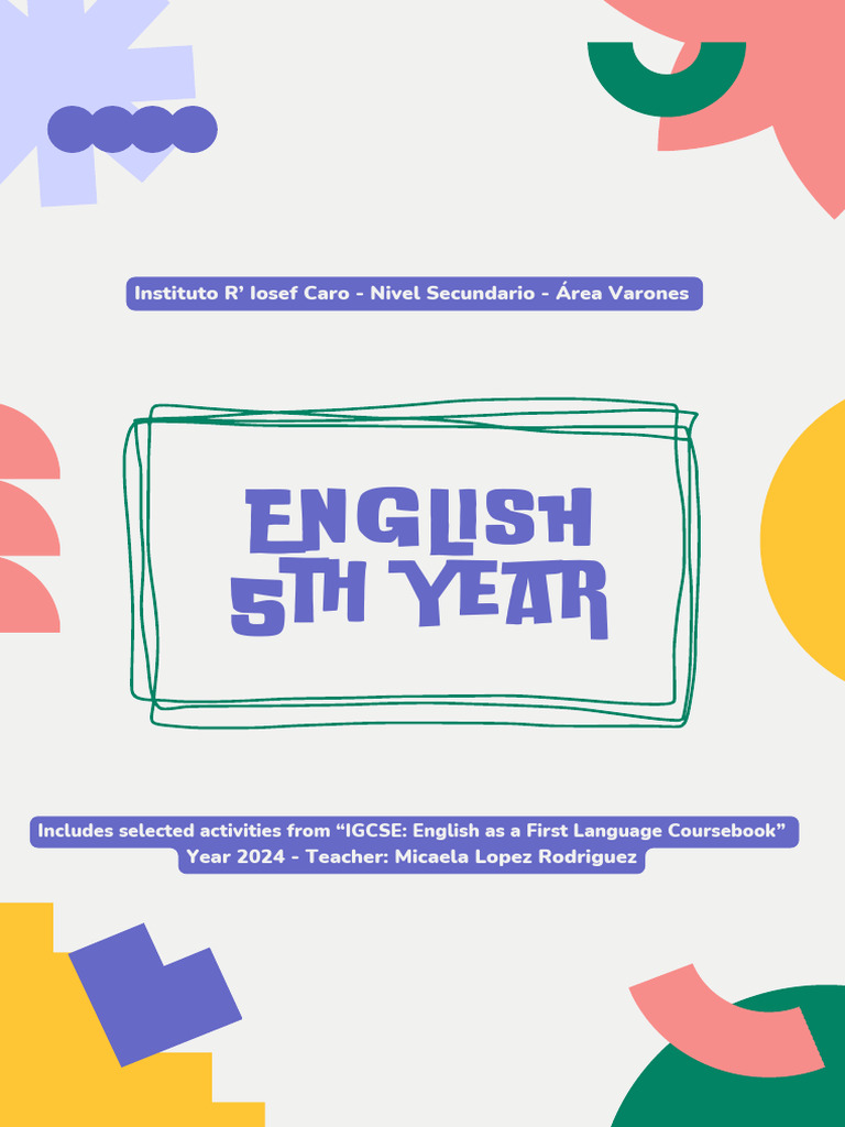 5th Year Booklet | PDF