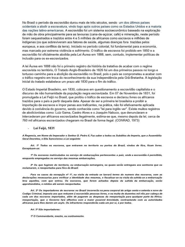 Enegrecendo Os Fatos de 1888 á 1988 (1) | PDF | Escravidão | Comércio ...