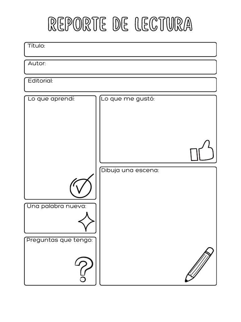 Hoja de Trabajo Diario de Lectura Interactivo para Colorear | PDF