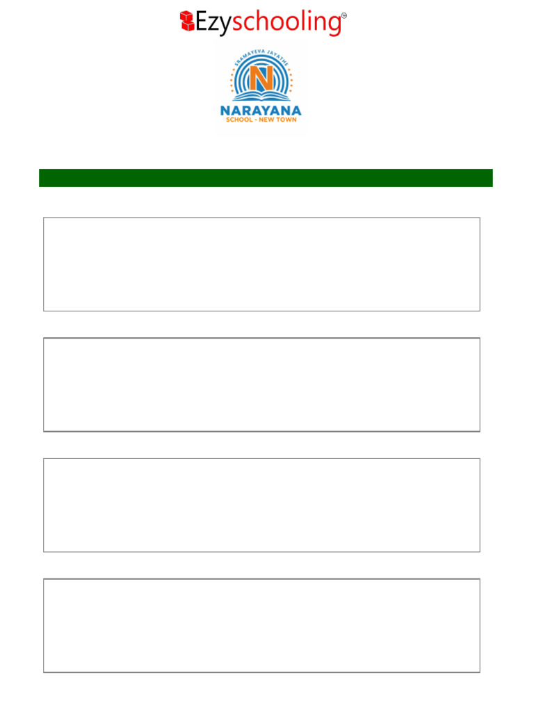 Narayana School Fees 2026 2027 | PDF