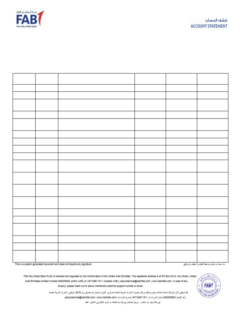 Stamped_Account_Statement_4001 | PDF | United Arab Emirates | Debits ...
