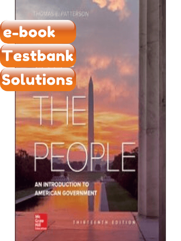 Testbank We the People 13th Edition Thomas Patterson Fast Download ...