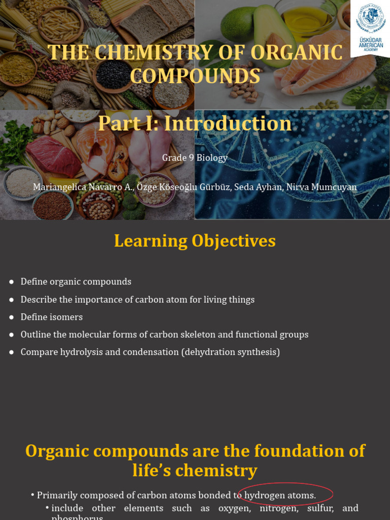 Introduction to Organic Compounds | PDF | Organic Compounds | Polymers
