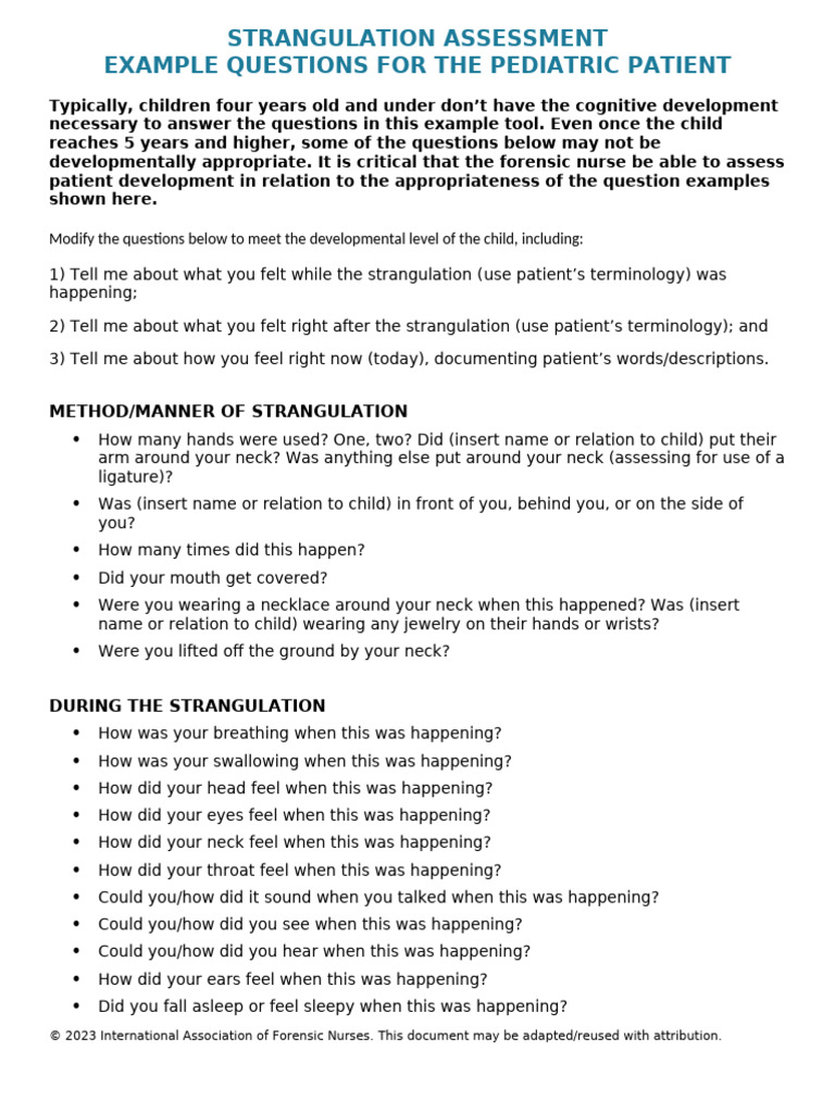 4 Pediatric History Questions Appendix E | PDF