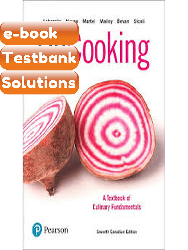 Testbank on Cooking a Textbook of Culinary Fundamentals 7th Canadian ...