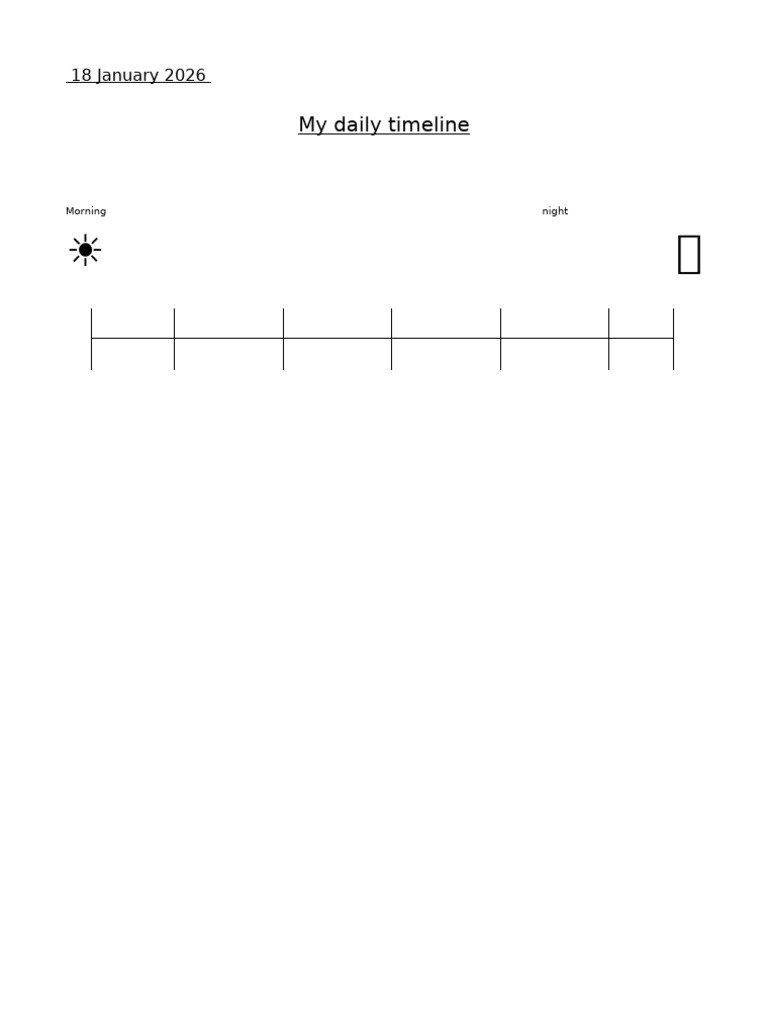 Daily Activity Worksheet | PDF