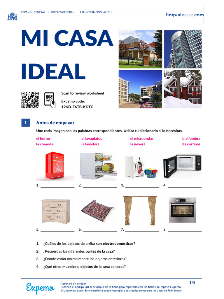 mi-casa-ideal-castellano-spanish-student-5 | PDF