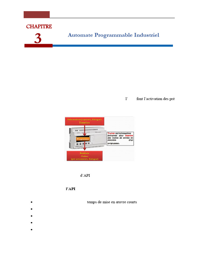 Automate Programmables Industriels1 1 | PDF | Entrée/Sortie | Automate ...
