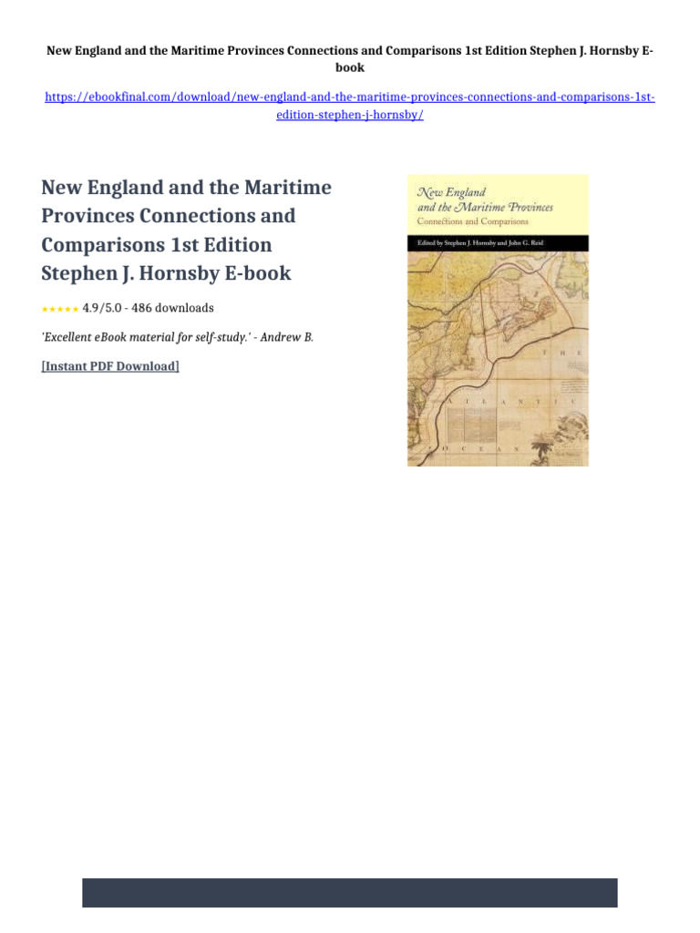 New England and the Maritime Provinces Connections and Comparisons 1st ...