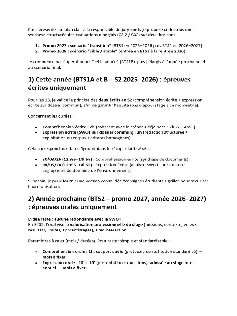 Synthèse Évaluation Anglais | PDF