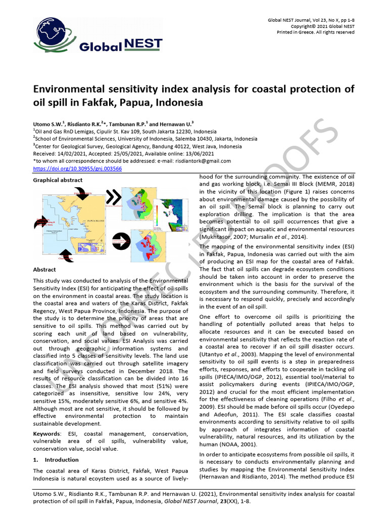 Utomo Et Al 2021 | PDF | Oil Spill | Natural Environment