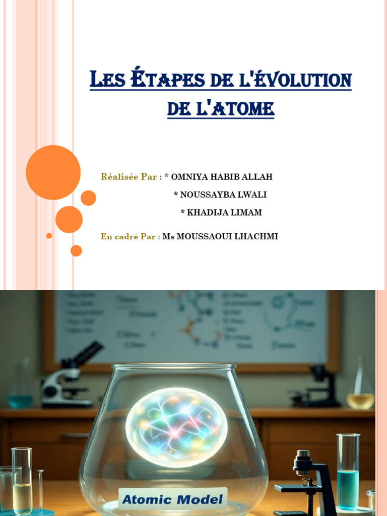 Presentation de L'atome | PDF | Atomes | Matière