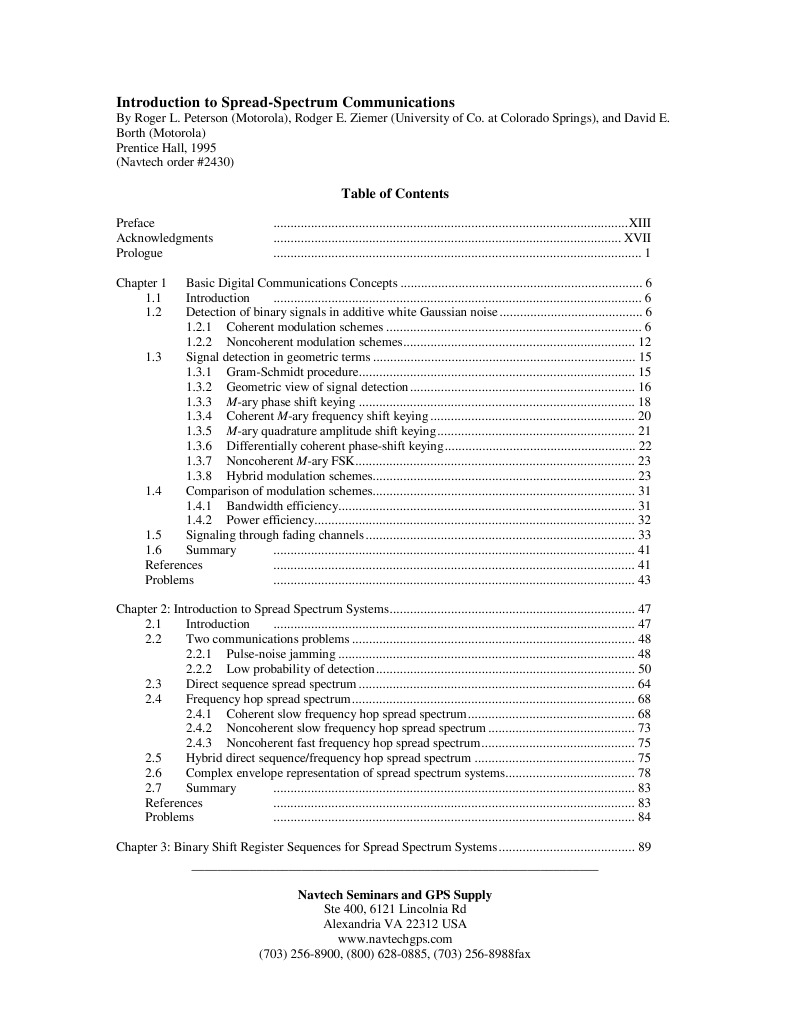 Introduction of Spread Spectrum Communications Contents | PDF | Forward Error Correction | Code ...