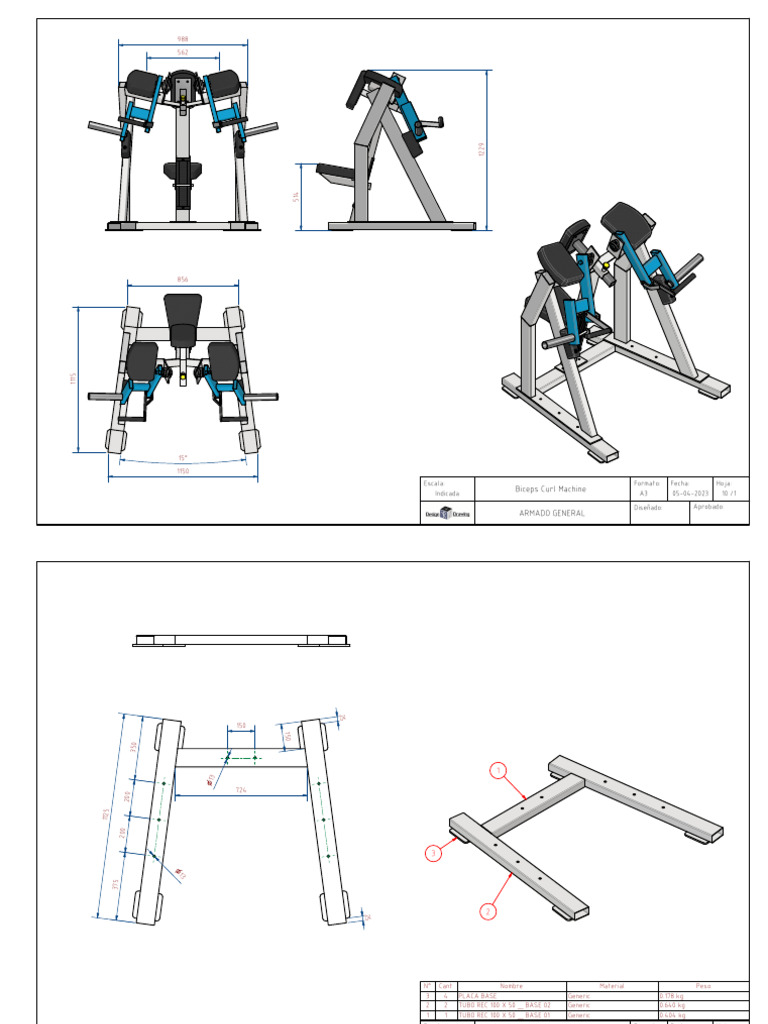 050 Biceps Curl Machine | PDF