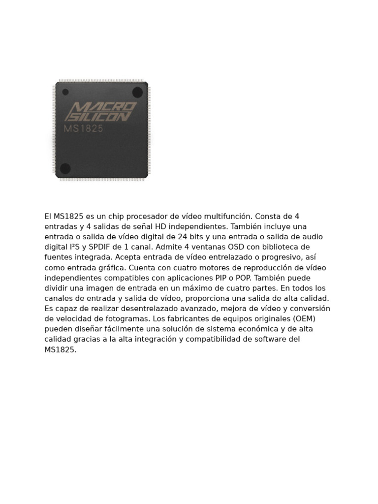 macrosilicon MS1825 | PDF