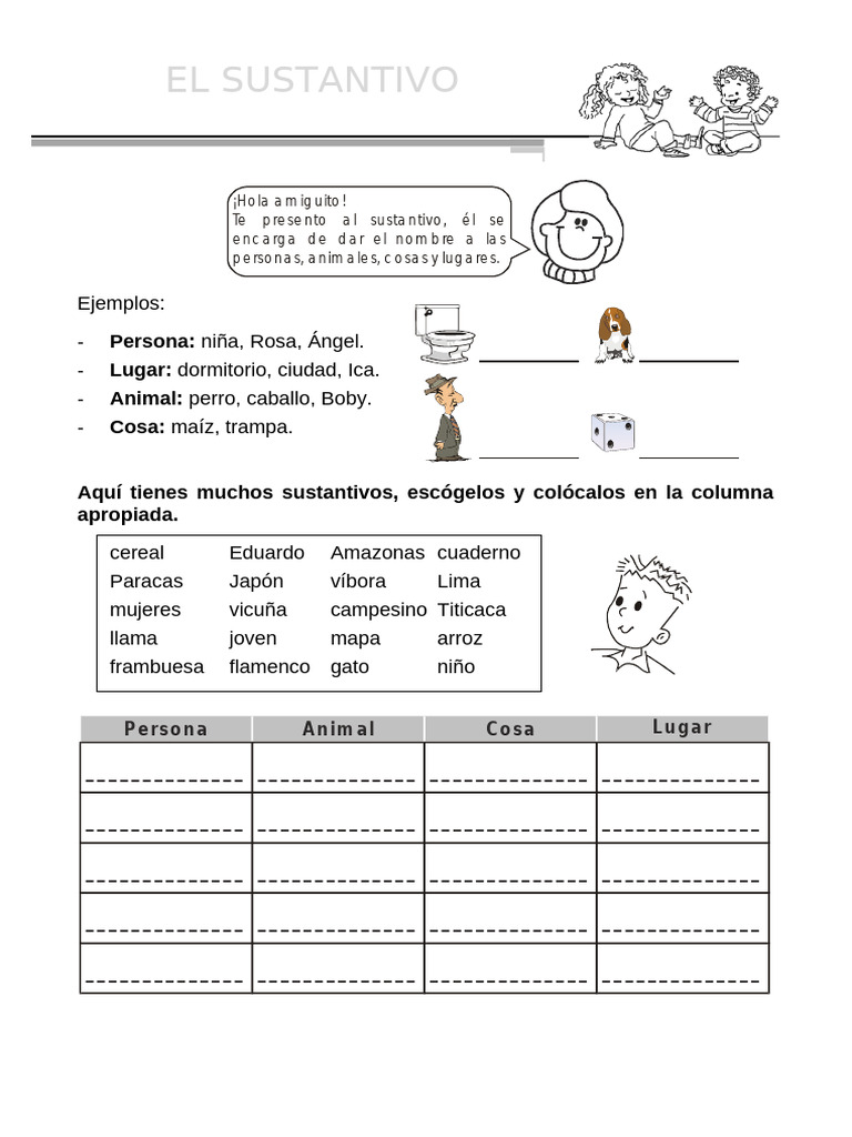 EL SUSTANTIVO, GENERO Y NÚMERO - 3RO Y 4TO | PDF | Rosa