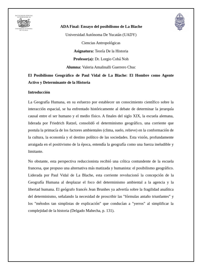 Ada Final Teoría de La Historia Valeria Guerrero Chuc (1) | PDF ...