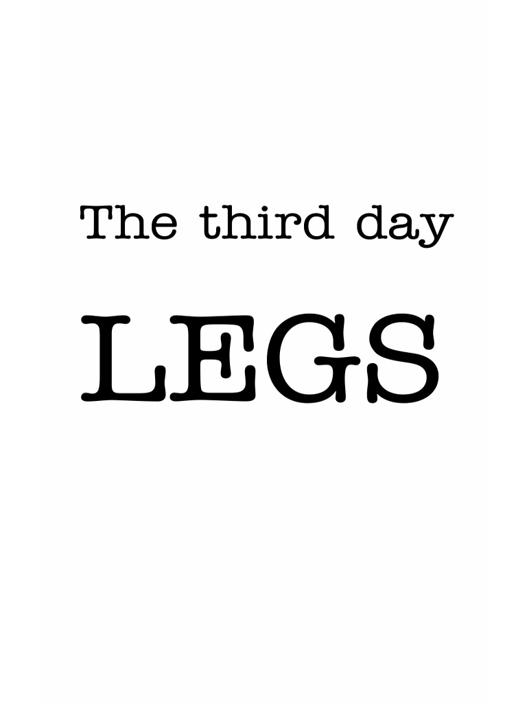 Legs | PDF