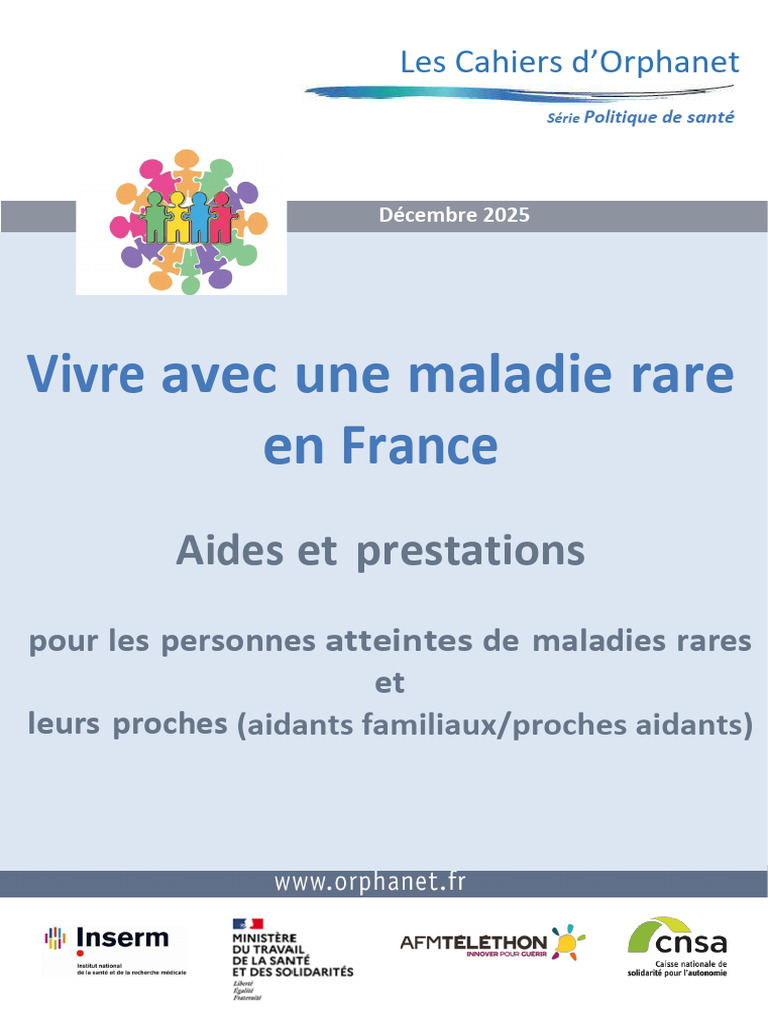 Vivre Avec Une Maladie Rare en France | PDF | Invalidité ...