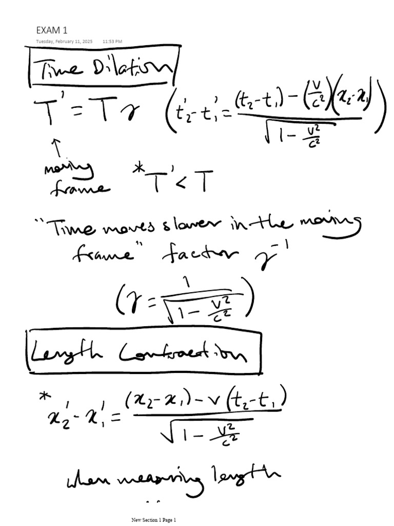 Modern Physics PHYS222 Exam 1 Review | PDF
