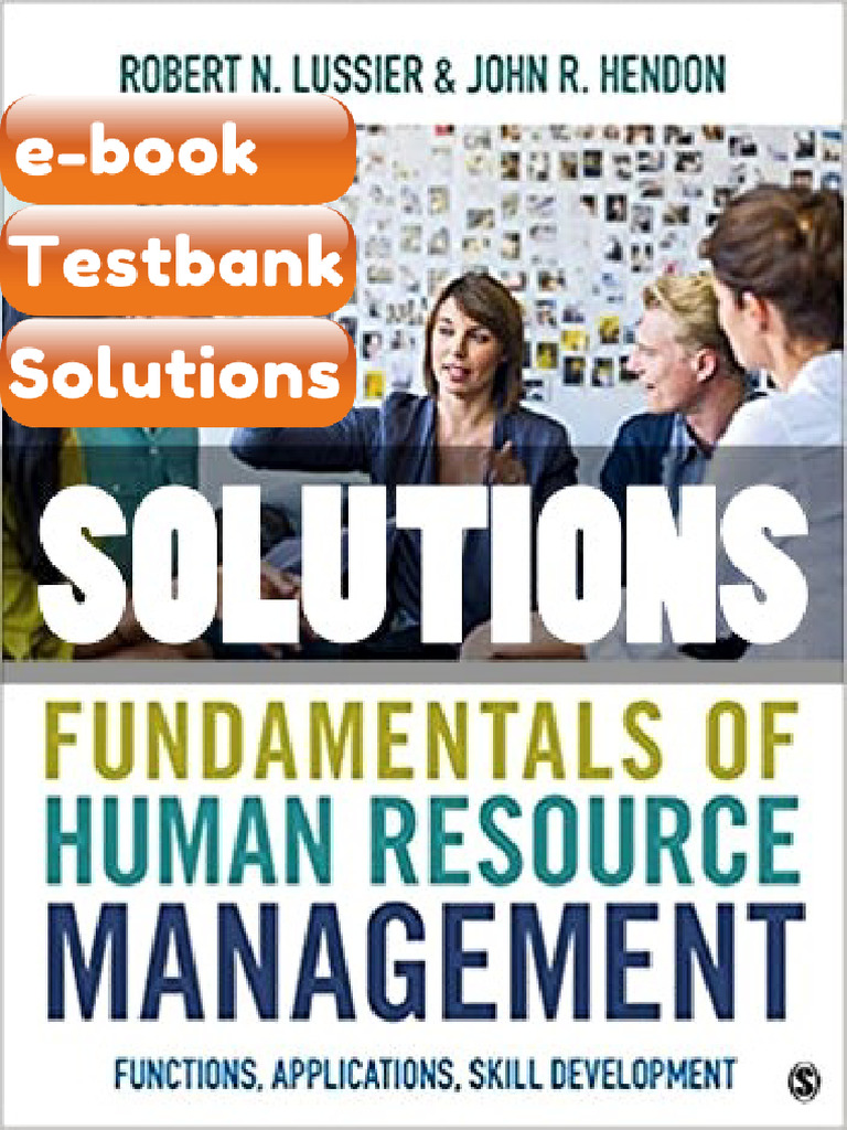 Testbank Fundamentals of Human Resource Management Functions ...