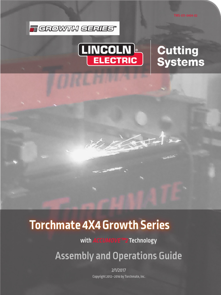 Torchmate Growth4x4 w Accumove Setup | PDF | Noise | Welding