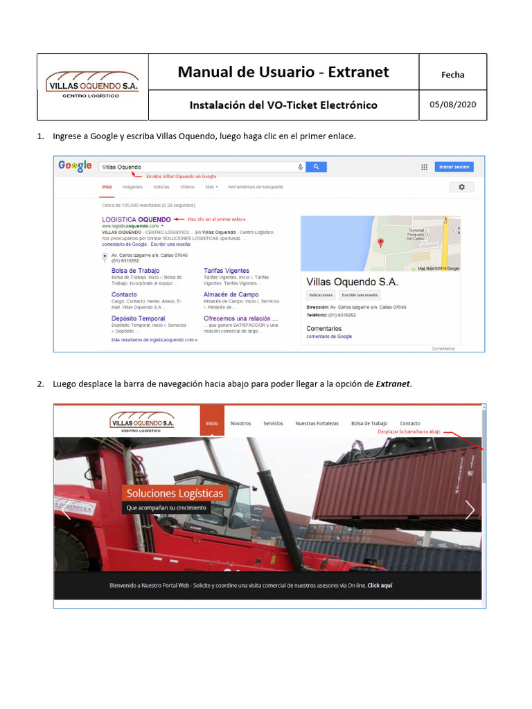 Manual Instalación Del Vo-Ticket Electronico | PDF | Botón (Computación ...
