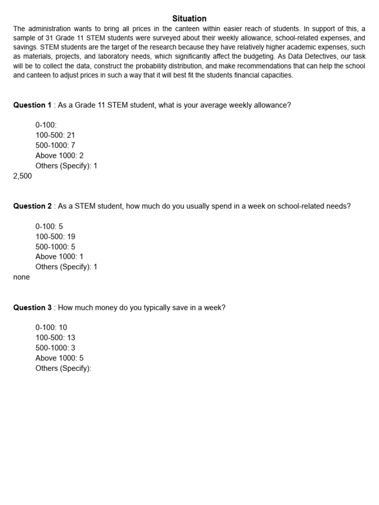 Situation Frequency Probability Table Limits Conclusion 1 | PDF