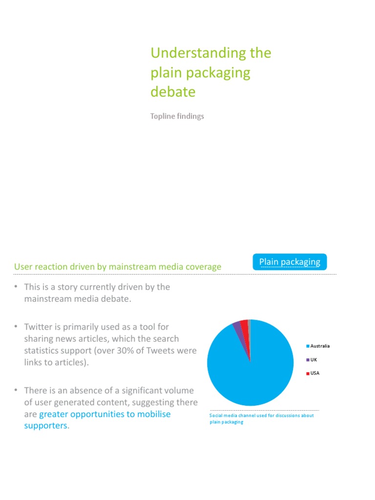 Plain Packaging Analysis Trufflenet Pdf Twitter Social Media