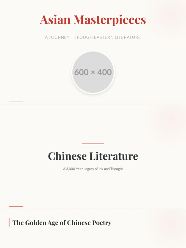 Masterpieces of Asian Literature | PDF